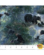 Moonlight Kisses: Bear Panel (32" x 43") - Northcott dp26725-49