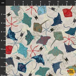 True Blue Sea: Sea Ray -- Stof Fabrics 4502-026 sand