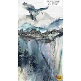 Soar: Eagle Soar Panel (2/3 yard) -- Northcott Fabrics dp24580-44 Moody ...